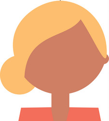 Woman profile cartoon Royalty Free Vector Image