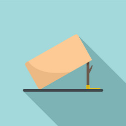 Carton box trap icon flat isolated Royalty Free Vector Image
