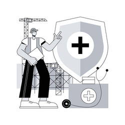 Workplace safety abstract concept Royalty Free Vector Image