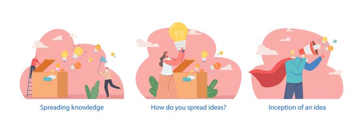 Knowledge Sharing Vector Images (over 4,600)