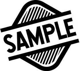 Sample stamp on white Royalty Free Vector Image