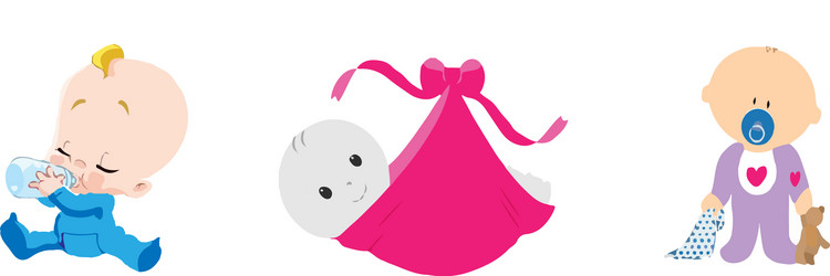 Baby icon on white background Royalty Free Vector Image