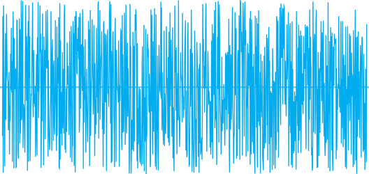 Blue sound wave on white background sound wave Vector Image