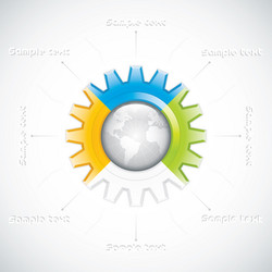 Business gear diagram Royalty Free Vector Image