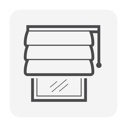 Curtain blind icon Royalty Free Vector Image - VectorStock