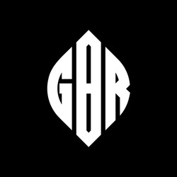 Gbr logo letter letter logo design Royalty Free Vector Image