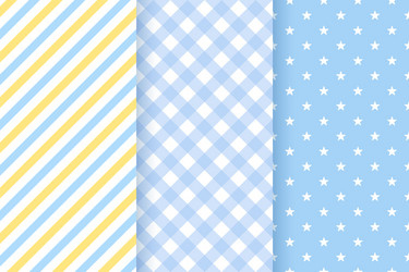 Baby boy pattern baby shower seamless background Vector Image