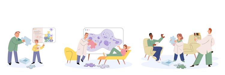 Game therapy the metaphor highlights Royalty Free Vector