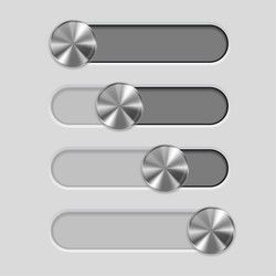 Horizontal adjust bar slider templates Royalty Free Vector