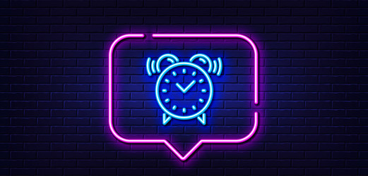 Clock Neon Sign Vector Images (over 6,500)