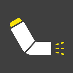 Asthma inhaler icon medical sign Royalty Free Vector Image