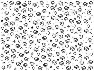 City circle map editable outline line Royalty Free Vector