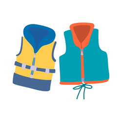 Uniform safe vest cartoon Royalty Free Vector Image