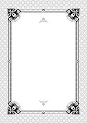 Decorative border frame background Royalty Free Vector Image