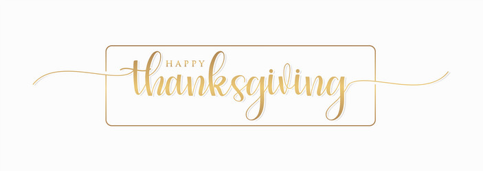 Happy thanksgiving handwriting lettering Vector Image