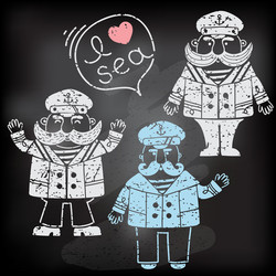 Sea captain Royalty Free Vector Image - VectorStock