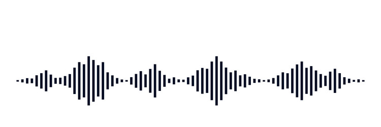 Radial wave sound lines circular frame Royalty Free Vector