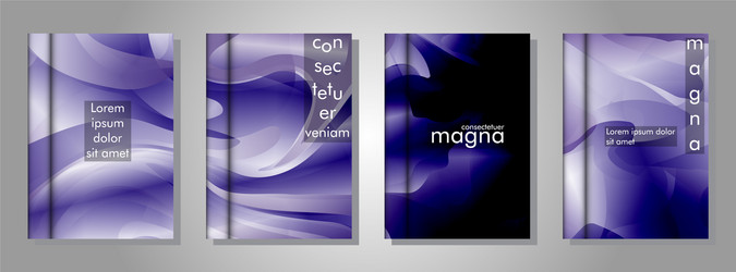 Collection book cover backgrounds eps Royalty Free Vector