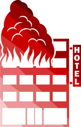 Home fire icon Royalty Free Vector Image - VectorStock