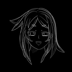 Japanese manga faces Royalty Free Vector Image