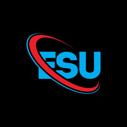 Esu logo letter design Royalty Free Vector Image