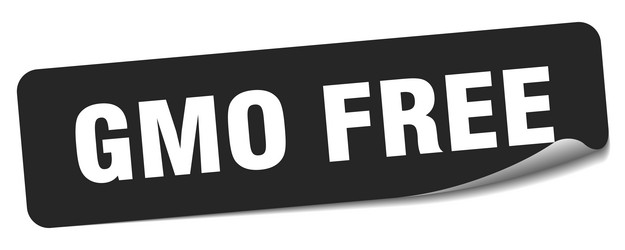 Gmo free sticker label Royalty Free Vector Image