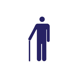 People with disability logo design Royalty Free Vector Image