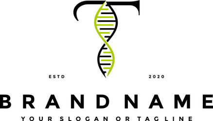 Set letter h dna logo design Royalty Free Vector Image