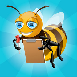 Bee Thinking Vector Images (over 200)