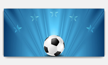 Bright blue football background Royalty Free Vector Image
