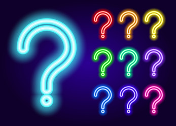 Question Neon Vector Images (over 2,200)