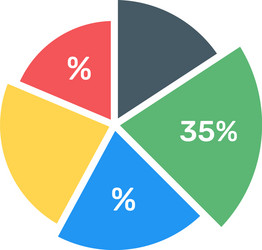 Slice graph Royalty Free Vector Image - VectorStock