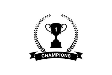 Best champions cup trophy design champion cup Vector Image