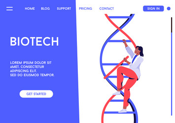 Human dna chromosome sequence character design Vector Image