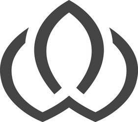 Royal queen letters and crown logo Royalty Free Vector Image