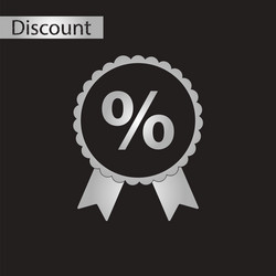 Black and white style icon sale Royalty Free Vector Image