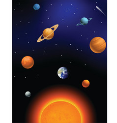 Solar system Royalty Free Vector Image - VectorStock