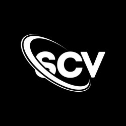 Scv logo letter design Royalty Free Vector Image