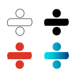 Abstract math silhouette Royalty Free Vector Image