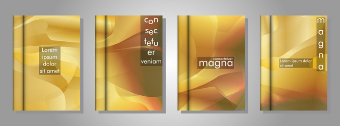 Collection book cover backgrounds eps Royalty Free Vector