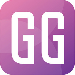 Gg letter logo design with simple style Royalty Free Vector