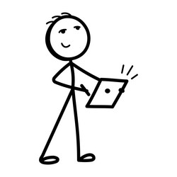 Stickman Writing Vector Images (95)