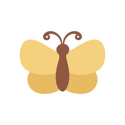 Simple butterfly icon set isolated on white Vector Image