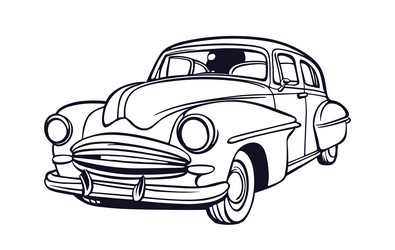 Line Drawing Antique Car Vector Images (over 210)