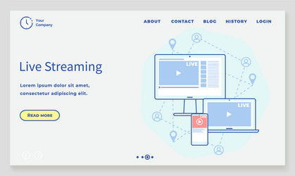 Hand drawn doodle live streaming icon Royalty Free Vector