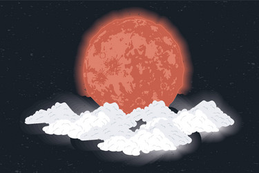 Blood Red Moon Vector Images (over 170)