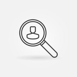 Magnifying glass icon doodle Royalty Free Vector Image