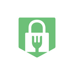 Food security logo design template Royalty Free Vector Image