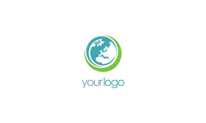 Earth globe with flying bird dove as a symbol Vector Image