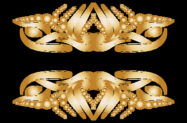 Luxury gold title border png Royalty Free Vector Image